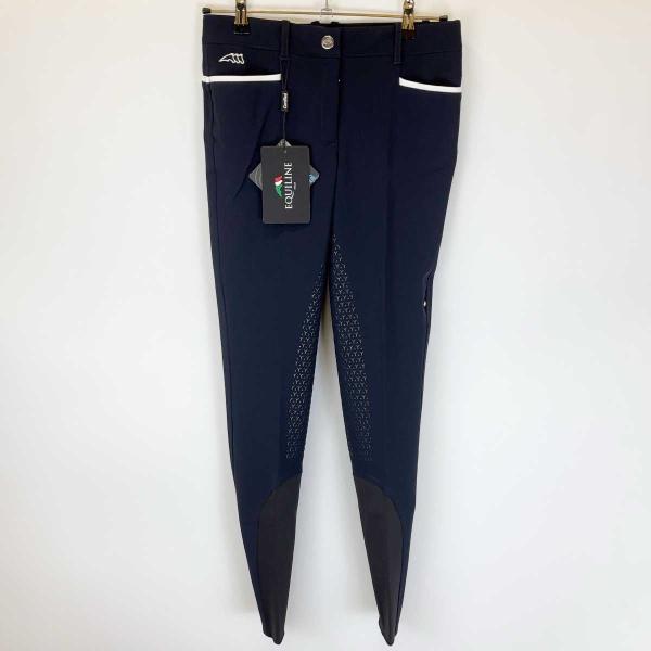 [ブランド] EQUILINE エクイライン[タイプ] キュロット EIDACEF フルグリップ パンツ FULL GRIP[表記サイズ] 44[対象] レディース[型番] N08963[カラー] BLUE x ネイビー[総丈] 約94cm...