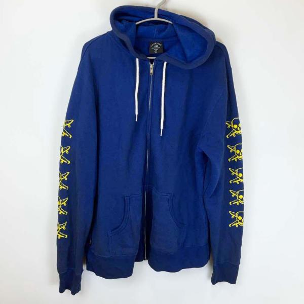 [ブランド] FOURSTAR フォースター[タイプ] フルジップ パーカー[表記サイズ] L[対象] メンズ[カラー] ブルー[身幅] 約58cm[着丈] 約70cm[状態] それなりの使用感があり、袖の汚れや内側の毛羽立ちがみられます。...