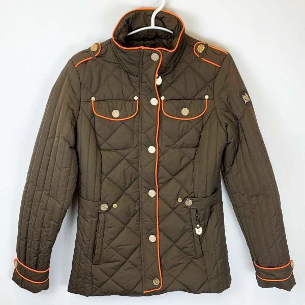 [ブランド] HKM Lauria Garrelli ローリア ギャレリィ[タイプ] キルティング ライディングジャケット[表記サイズ] S[対象] レディース[カラー] ブラウン[身幅] 約48cm[着丈] 約70cm[袖丈] 約64cm...