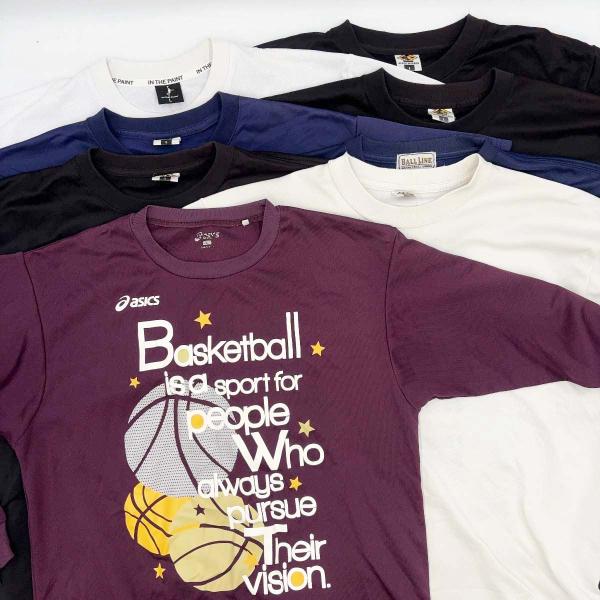 [タイプ] IN THE PAINT インザペイント BALL LINE アシックス ベンチウォーマー ドライシャツ Tシャツ 長袖 半袖[表記サイズ] L[対象] メンズ[サイズ] ※画像順1枚目/身幅約52cm×着丈約68cm2枚目/身...