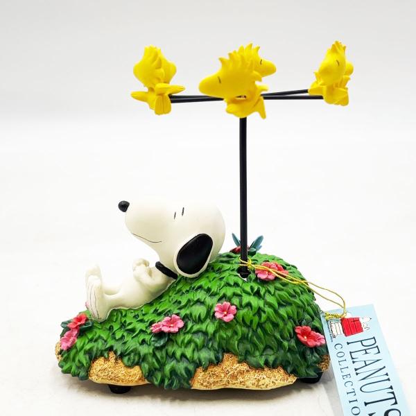 [ブランド] WESTLAND[タイプ] ピーナッツ ミュージカルスヌーピー オルゴール フィギュア 「I DREAMED A DREAM」 ウッドストック[型番] 8361[サイズ] 全長約13cm[状態] 未使用品