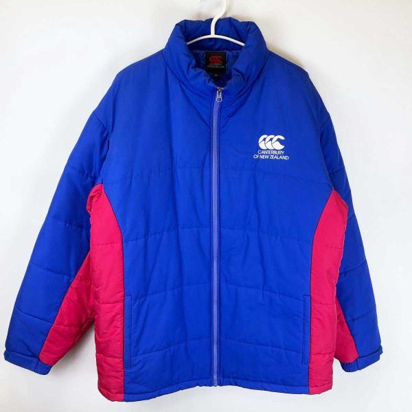 [ブランド] カンタベリー[タイプ] インサレーションジャケット ロゴ刺繍 中綿ジャケット[表記サイズ] 3L[型番] RA-79500[カラー] ブルー/ピンク[身幅] 約68cm[着丈] 約80cm[袖丈] 約66cm[肩幅] 約58c...