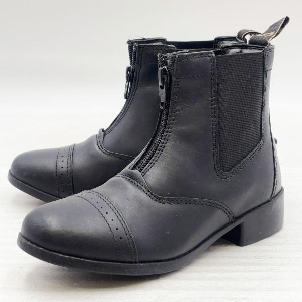 [ブランド] ダブリン Dublin[タイプ] 乗馬 ショートブーツ ジョッパーブーツ EUR32[対象] キッズ[カラー] ブラック[サイズ] ヒールの高さ：約3cm[状態] あまり使用されていないようにみえますが、保管中に土汚れがついて...
