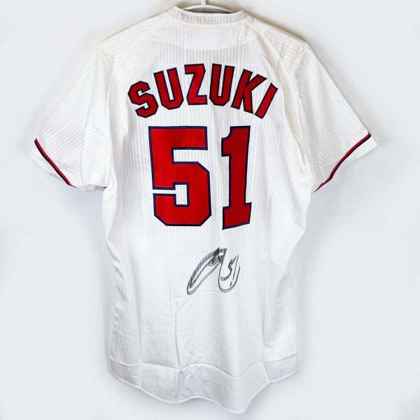 [ブランド] ミズノ[タイプ] 広島東洋カープ ユニフォーム ハイクオリティ #51 鈴木誠也 直筆サイン入り[表記サイズ] L[生産国] 中国[身幅] 約57cm[着丈] 約79cm[状態] 目立った傷みや汚れはみられません。