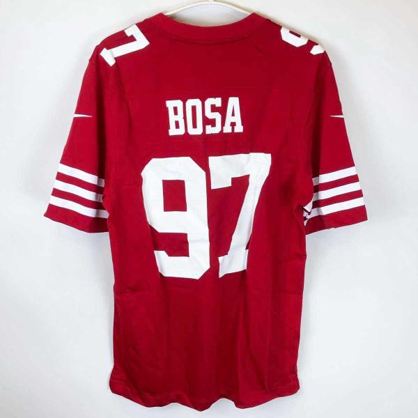[ブランド] ナイキ[タイプ] NFL 49ers サンフランシスコ フォーティナイナーズ ユニフォーム ジャージ #97 BOSA ニック・ボーサ[表記サイズ] S[生産国] ベトナム[身幅] 約52cm[着丈] 約74cm[状態] 未使...