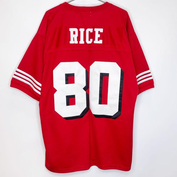 [ブランド] Mitchell&amp;Ness ミッチェル&amp;ネス[タイプ] NFL 49ers サンフランシスコ フォーティナイナーズ ユニフォーム ジャージ #80  RICE ジェリーライス[表記サイズ] 52[身幅] 約60...