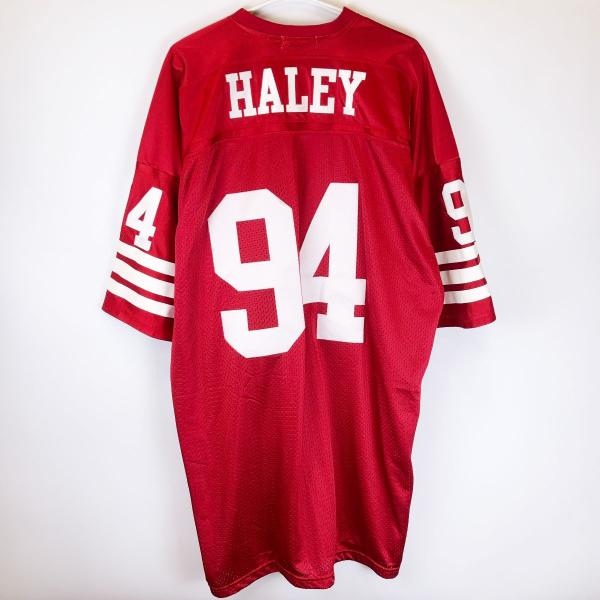 [ブランド] Mitchell&amp;Ness ミッチェル&amp;ネス[タイプ] NFL 49ers サンフランシスコ フォーティナイナーズ ユニフォーム ジャージ #94 HALEY チャールズ・ヘイリー[表記サイズ] 54[身幅] ...
