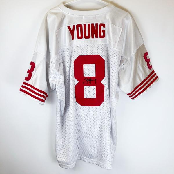 [ブランド] Mitchell&amp;Ness ミッチェル&amp;ネス[タイプ] NFL 49ers サンフランシスコ フォーティナイナーズ ユニフォーム ジャージ #8 YOUNG スティーブ・ヤング[表記サイズ] 44[生産国] ア...