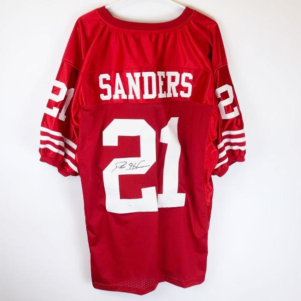 [タイプ] NFL 49ers サンフランシスコ フォーティナイナーズ ユニフォーム ジャージ #21 Sanders デオン サンダース[表記サイズ] XL[生産国] フィリピン[身幅] 約64cm[着丈] 約82cm[状態] 目立ったダ...