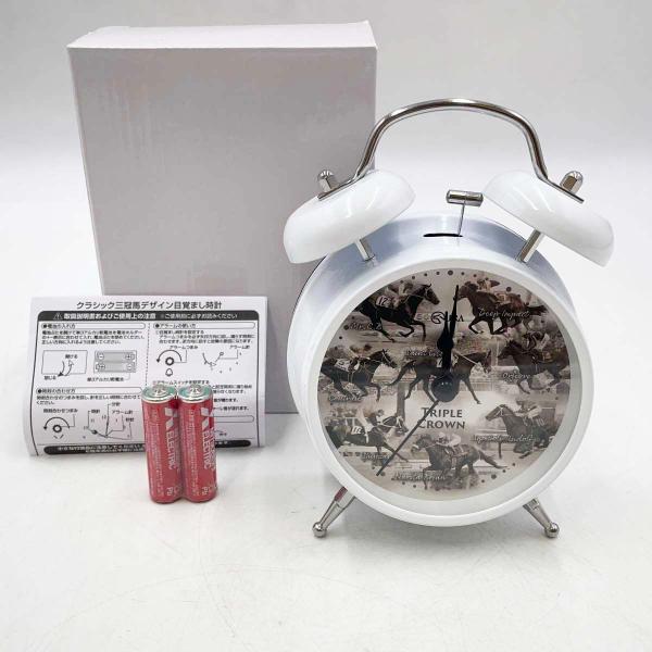 [タイプ] 2024年 JRA オリジナル クラシック 三冠馬デザイン 目覚まし時計 非売品 当選品[状態] 未使用品