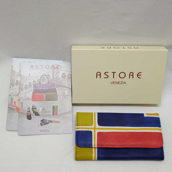 [ブランド] ASTORE[タイプ] VENEZIA PLATINO ART 2221 F19 レザー 長財布 イタリア製[サイズ] 幅約18.5cm×奥行約2.5cm×高さ約10.5cm[状態] 使用感や多少へたりが感じられ、スレキズなど...