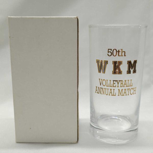 [タイプ] 早稲田 慶応 明治 バレーボール50年記念 グラス[サイズ] 直径約7cm×高さ約14cm[状態] 未使用品(保管時に付いた多少の汚れやスレキズなどがあります。)