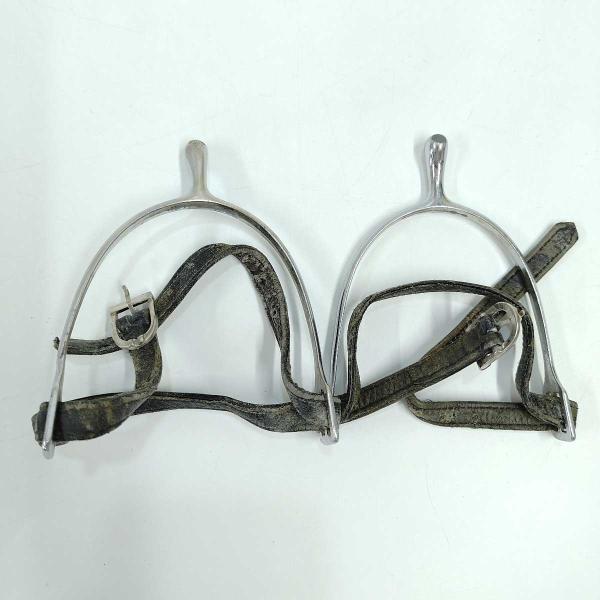 [ブランド] ハームスプレンガー[タイプ] HS 拍車 先丸 レザーベルト付 馬具 乗馬用品 HERM SPRENGER[状態] それなりに傷みや汚れ、素材や塗装の剥がれなどがみられます。