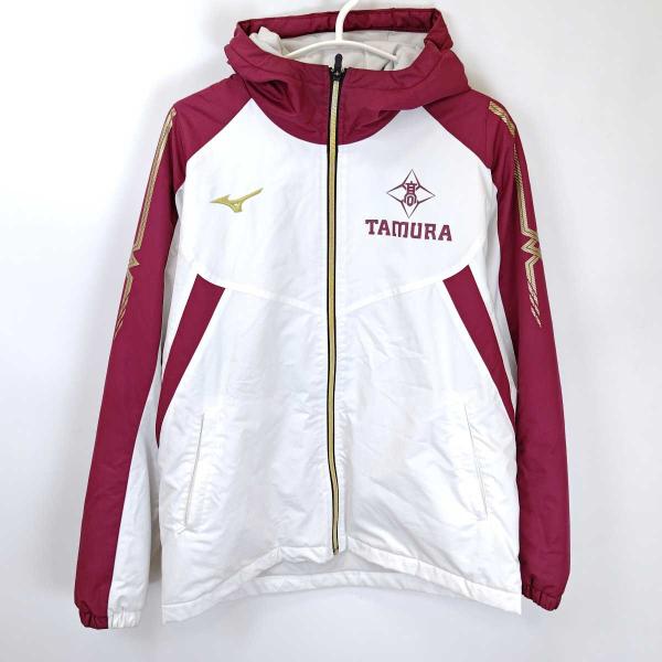 [ブランド] ミズノ[タイプ] 福島県 田村高校 陸上部 厚手 ウインドブレーカー ブレスサーモ[表記サイズ] L[身幅] 約59cm[着丈] 約68.5cm[裄丈] 約89cm[状態] 毛玉やある程度の汚れがみられます。