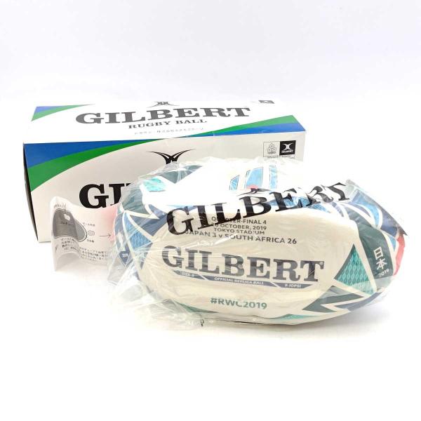[ブランド] ギルバート[タイプ] RWC2019レプリカ日本代表記念ボール ラグビーボール[表記サイズ] 5号[型番] GB-9019[状態] 未使用品(若干の汚れがあり、空気が抜けてへこんでいます。)