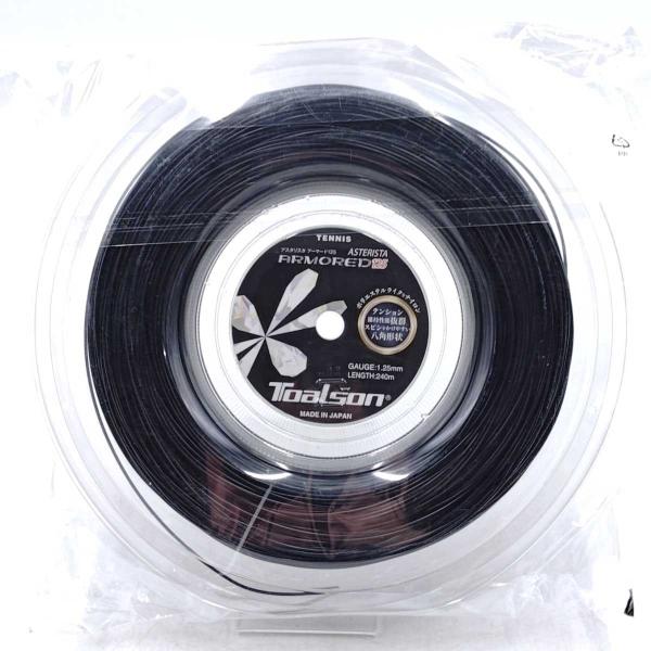 [ブランド] トアルソン[タイプ] ASTERISTA ARMORED アスタリスタ アーマード125 硬式 テニス ストリング ガット 240m ロール[型番] 7332562K[カラー] ブラック[状態] 未使用品