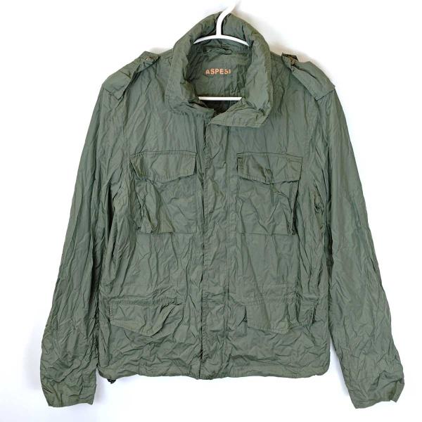 [ブランド] ASPESI アスペジ[タイプ] MINIFIELD VENTOミニフィールドベント/ナイロン M65 フーデッドミリタリー ジャケット[対象] メンズ[型番] I117-7954-85[カラー] カーキ[身幅] 約50cm[...