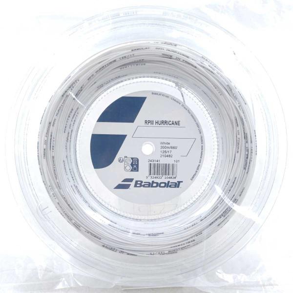 [ブランド] バボラ[タイプ] RPM Hurricane  125 硬式テニス ストリング ガット 200m ロール[型番] 243141[カラー] ホワイト[状態] 未使用品