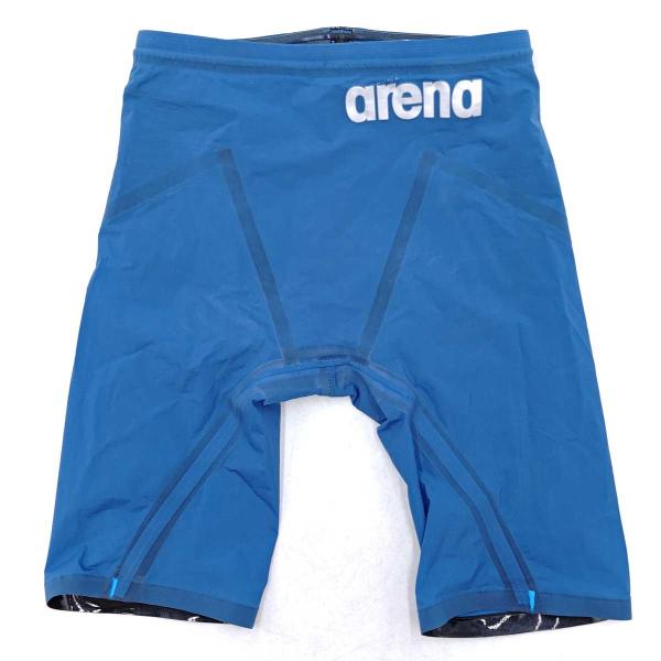 [ブランド] アリーナ[タイプ] 競泳水着 アクアフォースストームMF レーシングスパッツ[表記サイズ] M[対象] メンズ[型番] ARN-4003M[カラー] ブルー[総丈] 約38cm[ウエスト] 約26.5cm[状態] ある程度の使...