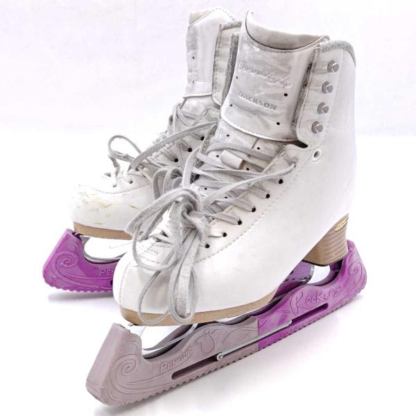 [ブランド] JACKSON ジャクソン[タイプ] フリースタイル FS＋コロネーションエース セット 8.76 フィギュア スケート靴 サイズ4 (22cm)[カラー] ホワイト[状態] それなりの使用感や汚れ、傷みがみられます。