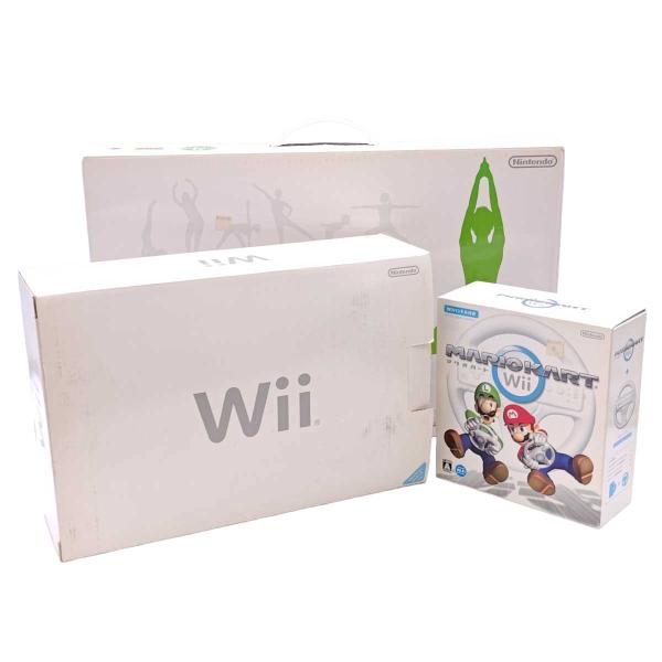 [タイプ] Nintendo Wii 本体 RVL-S-WD / マリオカート ハンドル / バランスボード[状態] ある程度のキズや汚れがあり、黄ばみのあるものも一部みられます。※ソフトは付属いたしません。動作確認、初期化済み。