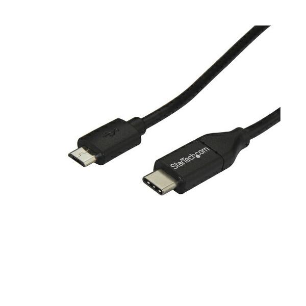 ★商品合計金額3000円(税込)以上送料無料★ポート互換性の問題を解決！ＵＳＢ−Ｃパソコンに旧型Ｍｉｃｒｏ−ＵＳＢデバイスを接続します。●コネクタスタイル／ストレート●色／ブラック●重量／２０ｇ●ケーブル長さ／１ｍ●インターフェースと転送速...