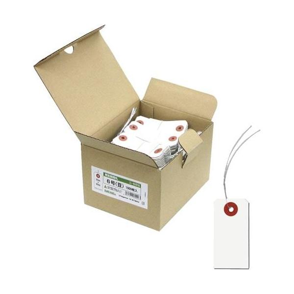★商品合計金額3000円(税込)以上送料無料★お荷物の仕分けに。ＲｏＨＳ対応荷札。環境に優しい再生紙を使用しています。●材質／再生紙●寸法／タテ６０×ヨコ３０ｍｍ・針金二つ折８０ｍｍ（針金全長１６０ｍｍ）●カラー／白無地●仕様／針金付き・Ｒ...