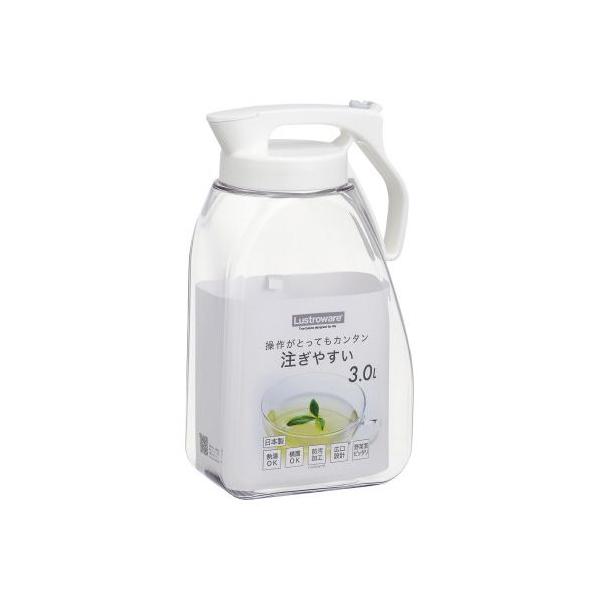 ★商品合計金額3000円(税込)以上送料無料★ワンプッシュオープン・ロックのタテ・ヨコ置き可能なピッチャー。横置きＯＫ。熱湯ＯＫ。フタ、本体、茶渋がつきにくい加工、底まで手の入る本体広口設計。●寸法／幅１７０×奥行１０２×高さ２９８ｍｍ●質...