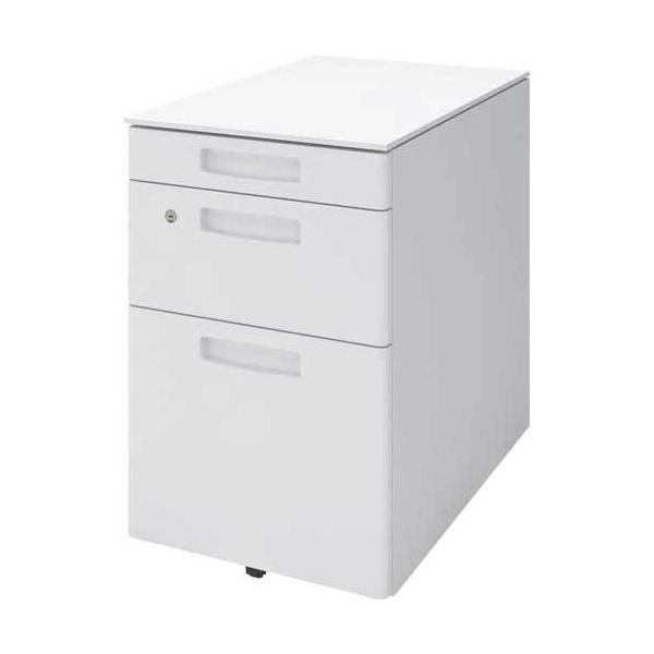 ★商品合計金額3000円(税込)以上送料無料★コクヨ　リーンデスクに合わせるシンプルなサイドワゴンです。●外寸法／幅３９５×奥行６０２×高さ６００ｍｍ●材質／天板：スチール（焼付塗装）、脚：（本体）スチール・樹脂、キャスター：樹脂●質量／２...