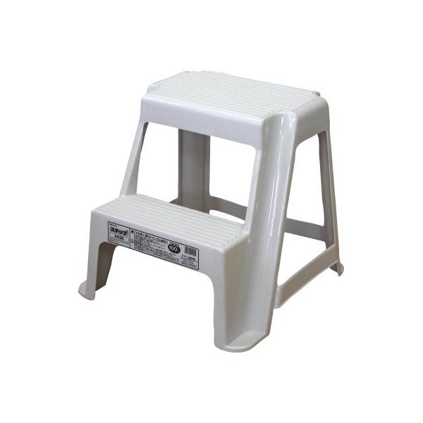 ★商品合計金額3000円(税込)以上送料無料★手軽に使用できる軽くて丈夫なプラスチック製の踏み台です。オフィスや店舗、倉庫などにオススメです。滑り止めが付いているので安定した設置が出来ます。●カラー／ミカゲ●天板高さ／４３ｃｍ●サイズ／大●...