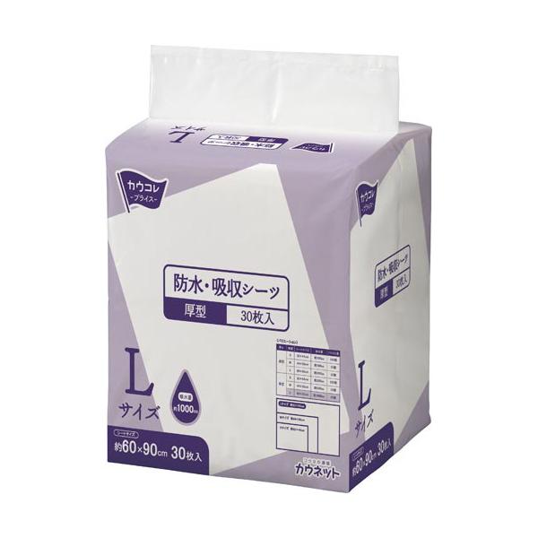 ★商品合計金額3000円(税込)以上送料無料★使い捨てタイプの防水・吸収シーツです。たっぷり吸水できる厚手タイプなので、モレによる布団やシーツの汚れ防止に最適です。●サイズ／Ｌ●シーツ寸法／６０×９０ｃｍ●材質／高分子吸水材、吸水紙、不織布...