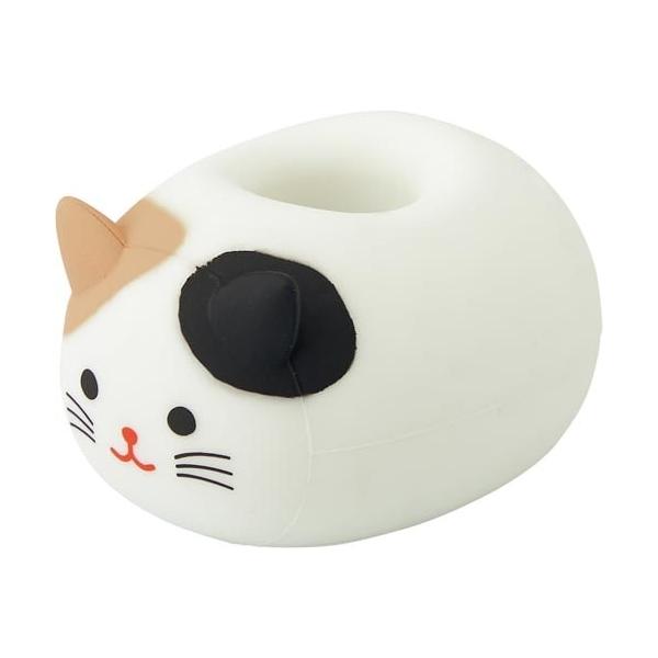 ★商品合計金額3000円(税込)以上送料無料★デスクで寝ころぶかわいいペンスタンド。●寸法／幅３５×奥行４６×高さ２７ｍｍ●材質／本体：シリコーンゴム、ネオジム磁石●対応ペン軸径／７ー１２ｍｍ●付属品／スチールプレート●単位／１個●メーカー...