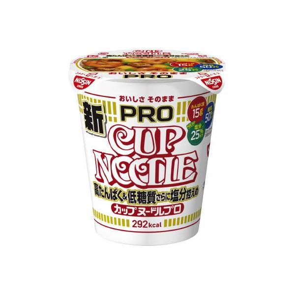 ★商品合計金額3000円(税込)以上送料無料★おいしさそのまま、たんぱく質１５ｇ＆糖質５０％オフ（カップヌードル比）。今までの糖質オフ商品とは違い、フライ麺にすることでカップヌードルの味わいを再現しました。新具材ハイプロテイン謎肉入り！●種...