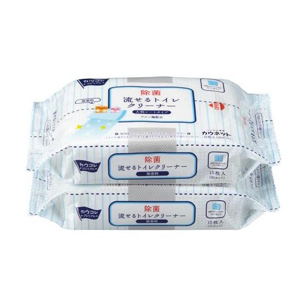 ★商品合計金額3000円(税込)以上送料無料★大判サイズで、床や壁までしっかり拭ける！シートを半分にカットできるミシン目入りで、半分ずつでも拭けて経済的！使用後はそのまま便器に流せます！●香り／無香料●シート寸法／約２５０×３１０ｍｍ、ミシ...