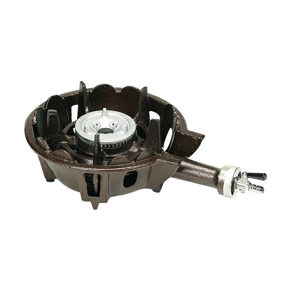 ★商品合計金額3000円(税込)以上送料無料★ハイカロリー業務用ガスコンロ。強力パワーでハイカロリー。煮こぼれ防止カバー採用で安全性が高く、大型つまみで遣いやすくなりました。超硬質焼付け仕上げ。キャップ（火皿タイプ）でお掃除らくらく。●サイ...