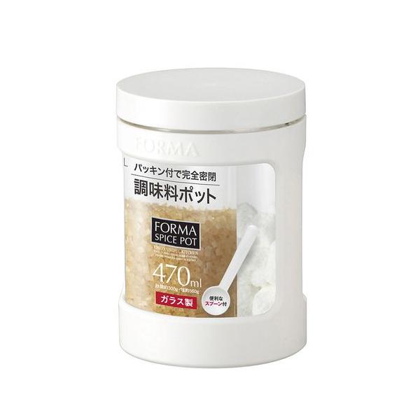 ★商品合計金額3000円(税込)以上送料無料★パッキン＆スクリュー開閉で密閉。湿気を防ぐ調味料ポット。使い分けに便利な調味料シール付き。匂い移りがしないガラス本体ですので匂いの強い食品でも安心。●材質／本体：ソーダーガラス　カバー・スプーン...