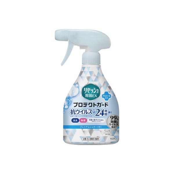 ★商品合計金額3000円(税込)以上送料無料★外出前の使用で抗ウイルスが１２時間続く。●種別／本体●容量／３５０ｍｌ●香り／プレミアムシャボン●使用範囲の目安／布製品対象物から２０−３０センチ離し、全体が軽く湿る程度にスプレーする。●仕様／...