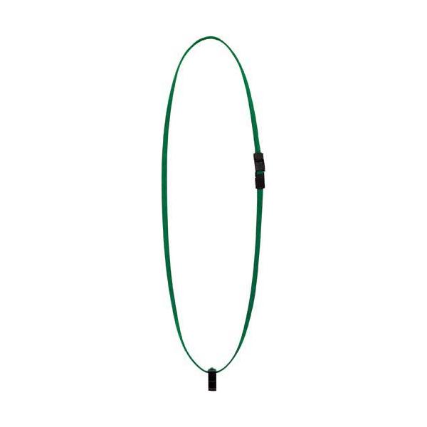 ★商品合計金額3000円(税込)以上送料無料★脱着なしのシンプルストラップ。表示面が裏返りにくいパーツ形状。価格で選ぶならこのタイプ！●カラー／緑●ひも寸法／幅８ｍｍ×約９０ｃｍ●材質／ひも：再生ＰＥＴ、フック：ＰＯＭ、事故防止パーツ・調節...