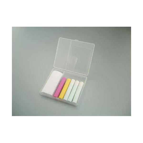 ★商品合計金額3000円(税込)以上送料無料★お手拭と、転がり止め付き。●カラー／白●寸法／１０５×９０×１７ｍｍ●材質／ＰＰ樹脂、お手拭き付き●収容数／５から７本●仕様／お手拭付、転がり止め付、薄型ケース●※チョーク収納数：５から６本（チ...