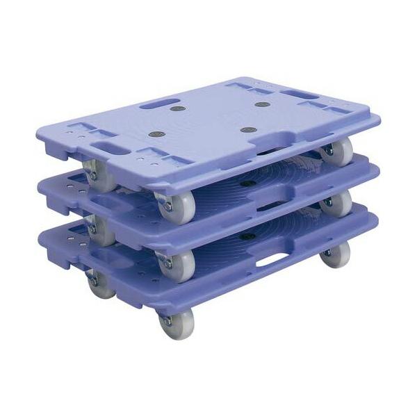 ★商品合計金額3000円(税込)以上送料無料★１５０ｋｇまで積める樹脂平台車。タテヨコの連結も可能です。保管時は積み重ねることもできます。●耐荷重／１５０ｋｇ●質量／３．４ｋｇ●材質／本体：ポリプロピレン、キャスター：ナイロン●キャスター寸...