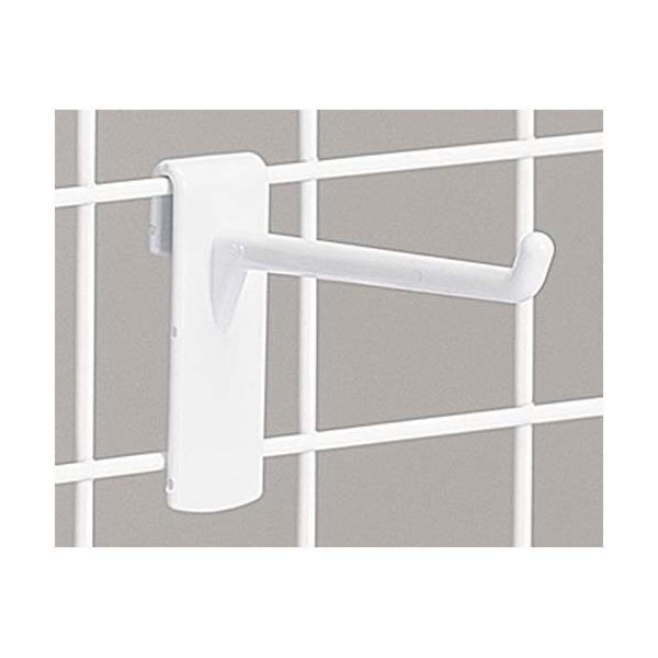 ★商品合計金額3000円(税込)以上送料無料★メッシュに引っ掛けるだけのシンプルな樹脂製フックです。●寸法／受部：幅２１×高さ６４ｍｍ●長さ／８０●フック線材寸法／直径６ｍｍ●材質／ＡＢＳ●カラー／ホワイト●耐荷重／１本あたり：１ｋｇ●生産...