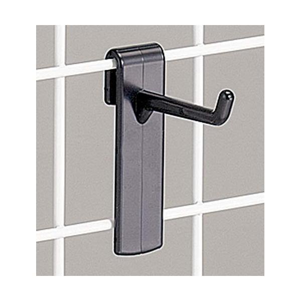 ★商品合計金額3000円(税込)以上送料無料★メッシュに引っ掛けるだけのシンプルな樹脂製フックです。●寸法／受部：幅１７．５×高さ６４ｍｍ●長さ／４０●フック線材寸法／直径５ｍｍ●材質／ＡＢＳ●カラー／ブラック●耐荷重／１本あたり：１ｋｇ●...