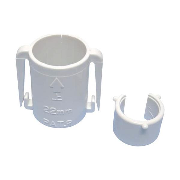 ★商品合計金額3000円(税込)以上送料無料★のぼりの巻上げを防ぎます。風でのぼりが巻き上がると文字が見えにくくなりますので、ぜひご利用ください。●寸法／（外寸２８、内寸２５）×４２ｍｍ●適合ポールサイズ／直径２２ｍｍ●質量／１３ｇ●材質／...