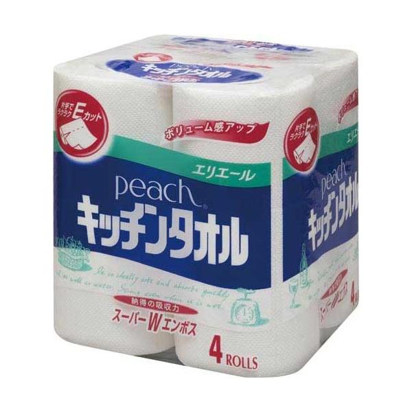 ★商品合計金額3000円(税込)以上送料無料★片手でラクラクカット。驚異の吸収力のスーパーエンボス加工。●シート寸法／２２８×２３０ｍｍ●材質／パルプ●Ｅカット●スーパーＷエンボス●単位／１パック（４ロール入）●メーカー品番／８２３２０５※...