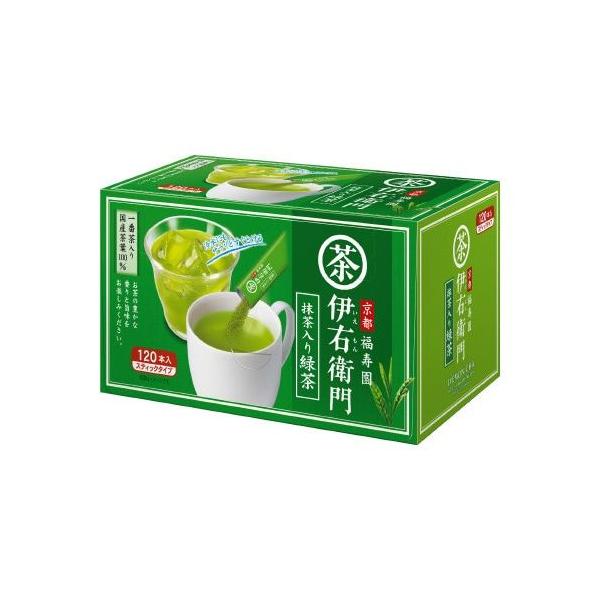 ★商品合計金額3000円(税込)以上送料無料★簡単手軽な、伊右衛門インスタント緑茶スティックシリーズ。飲みたい分だけ、開封してすぐに利用可能。お湯でも水でもお飲みいただけます。●種別／抹茶入緑茶●容量／０．８ｇ×１２０本入●１個容量／１本：...