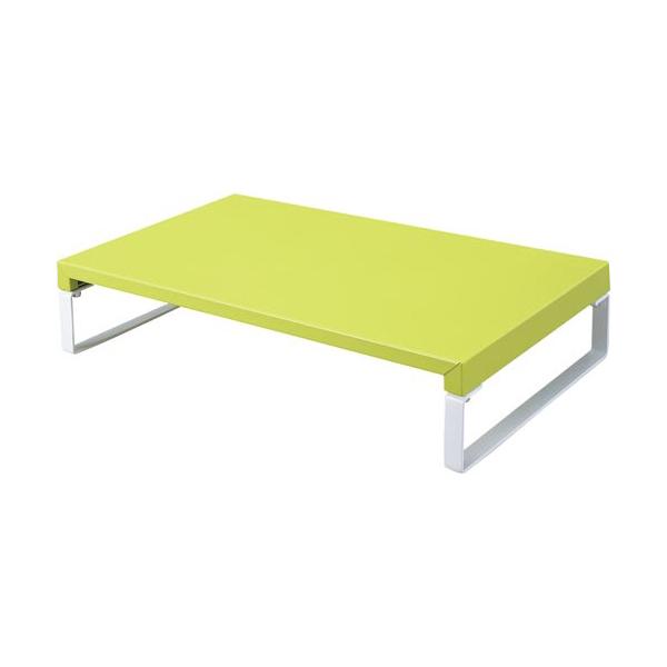 ★商品合計金額3000円(税込)以上送料無料★デスクの上をすっきり整理。机上台を使えば有効スペースがアップします。●種別／幅３９０ｍｍ●タイプ／ロータイプ●カラー／黄緑●寸法／幅３９０×奥行２５０×高さ８０ｍｍ●有効内寸法／幅３６０×奥行２...