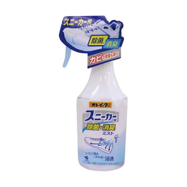 ★商品合計金額3000円(税込)以上送料無料★しつこく残るスニーカー特有のニオイを除菌消臭するスニーカー専用ミストスプレーです。●種別／スニーカー用ミスト●容量／２５０ｍｌ●使用回数／約８００回●寸法／幅９０×高さ２００×奥行５５ｍｍ●質量...