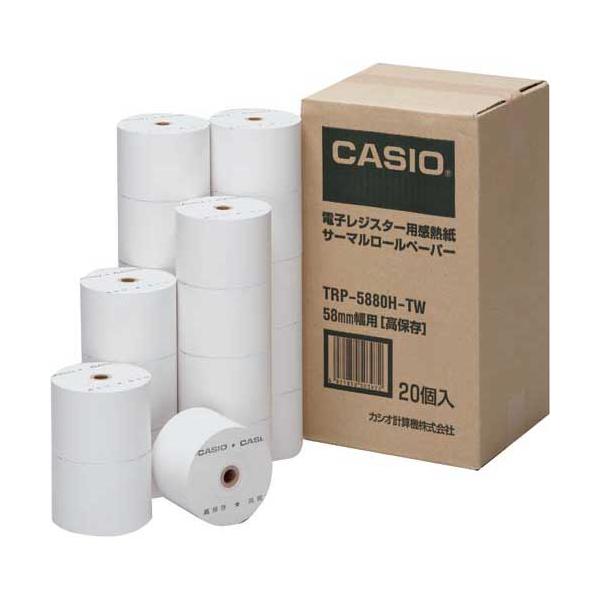 ★商品合計金額3000円(税込)以上送料無料★カシオ純正サーマルロールペーパー。●紙幅／５８ｍｍ●種別／高保存●幅×直径／５８×８０ｍｍ●穴内径／１２．０ｍｍ●長さ／約６８ｍ●紙厚／０．０７５ｍｍ●材質／感熱紙●適合機種／ＴＥ―４００、ＴＥ...