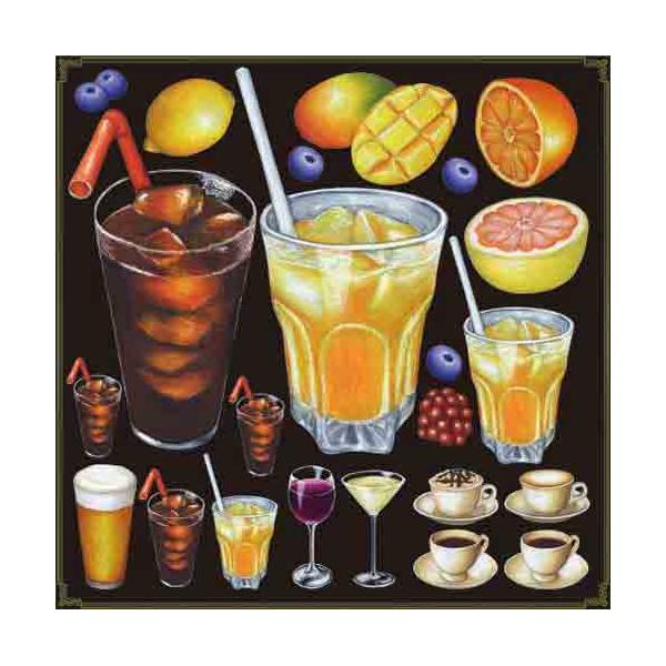 ★商品合計金額3000円(税込)以上送料無料★ブラックボードを手軽にきれいにデコレーション。シールタイプで剥しやすく、ボードを汚しません。●寸法／縦２８５×横２８５ｍｍ●材質／再剥離シート（ツヤ無しラミネート仕上げ）●機能／貼って剥がせる●...