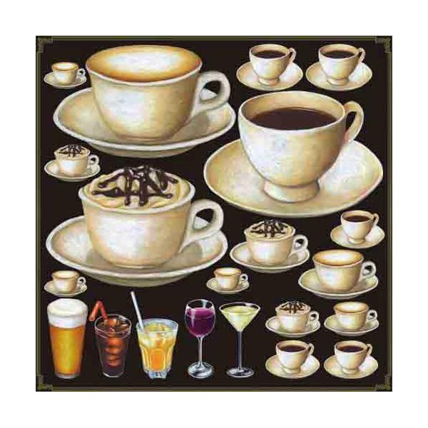 ★商品合計金額3000円(税込)以上送料無料★ブラックボードを手軽にきれいにデコレーション。シールタイプで剥しやすく、ボードを汚しません。●寸法／縦２８５×横２８５ｍｍ●材質／再剥離シート（ツヤ無しラミネート仕上げ）●機能／貼って剥がせる●...